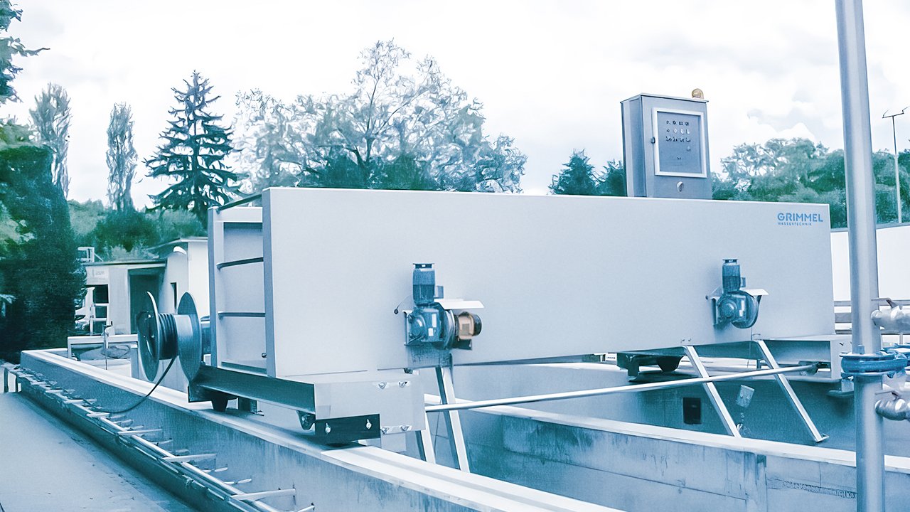 Longitudinal and circular scrapers &VerticalLine; Grimmel Wassertechnik